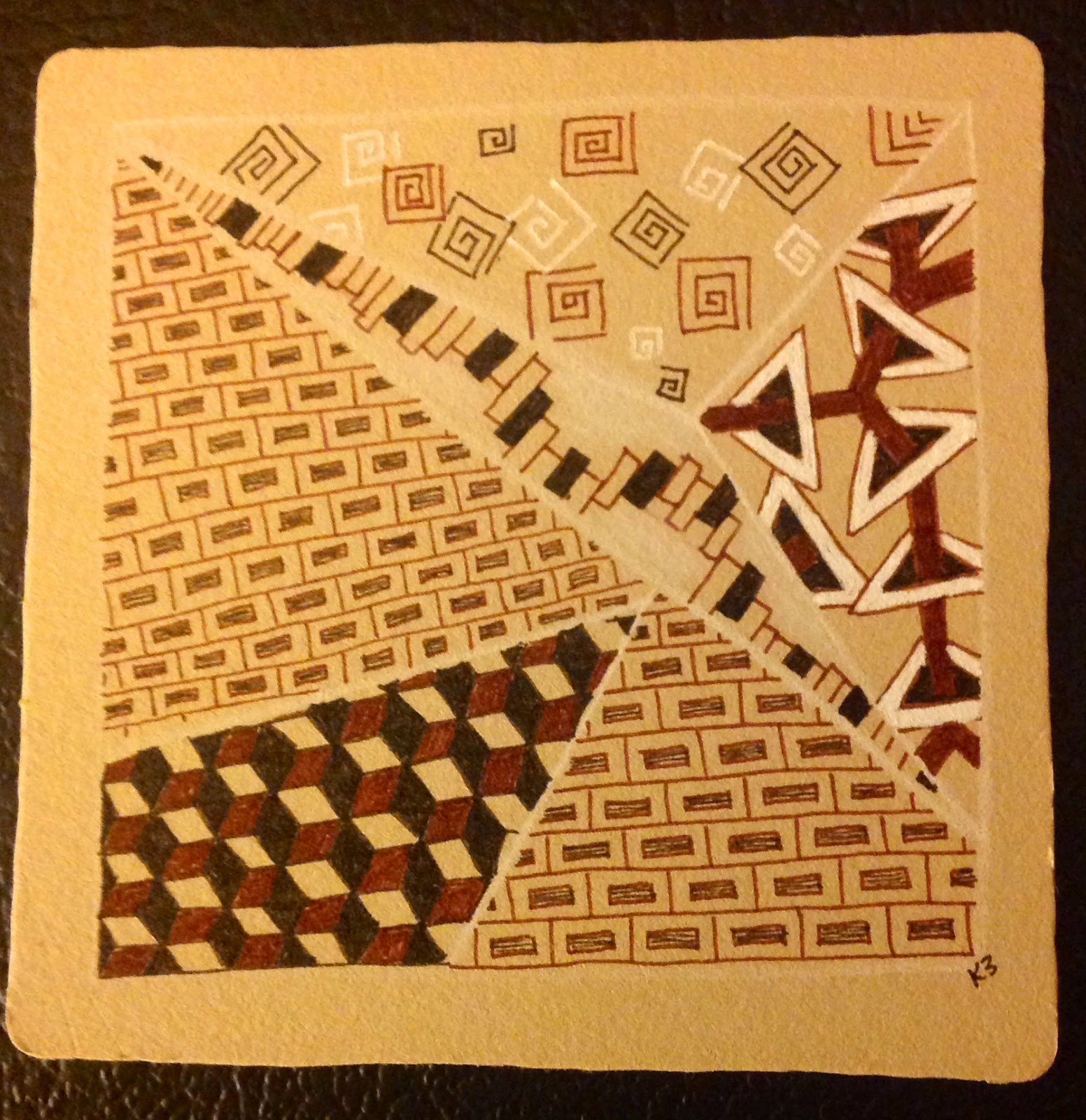 Tickled To Tangle: "It's a String Thing" #54 Tiles