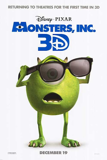 Sasaki Time: First Look at the poster for 'Monsters, Inc. 3D'