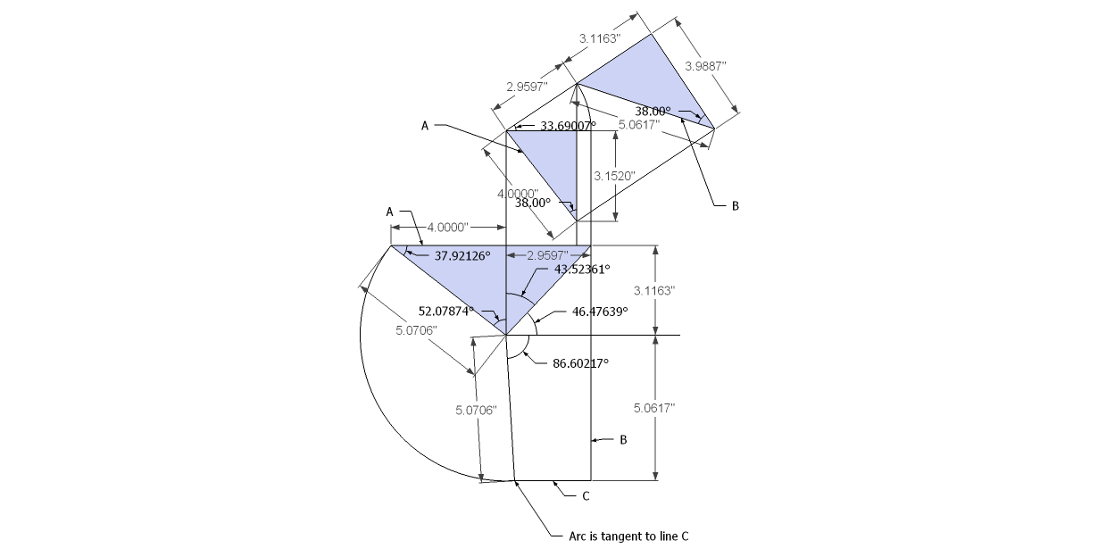 Roof Framing Geometry: Exterior Rake Crown Moulding Angles jig
