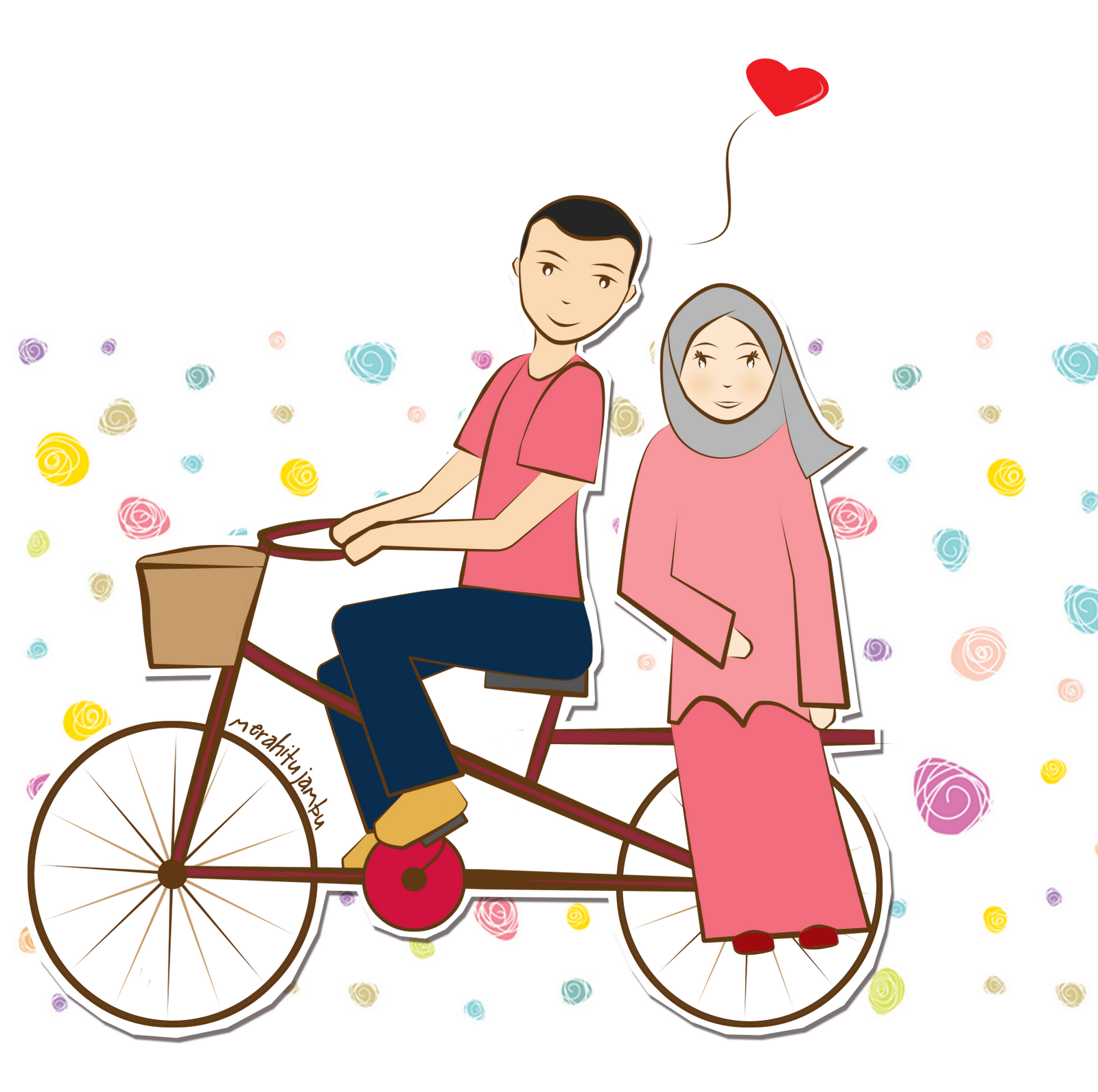 Lukisan Gambar Basikal