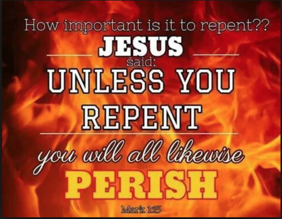 REPENTANCE: The key to salvation