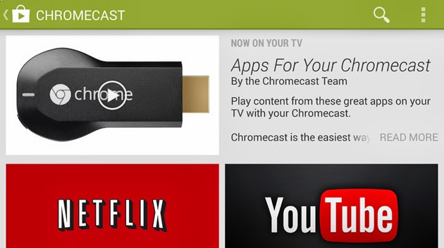Google Play Store shows a compliant applications with Chromecast ~ New ...