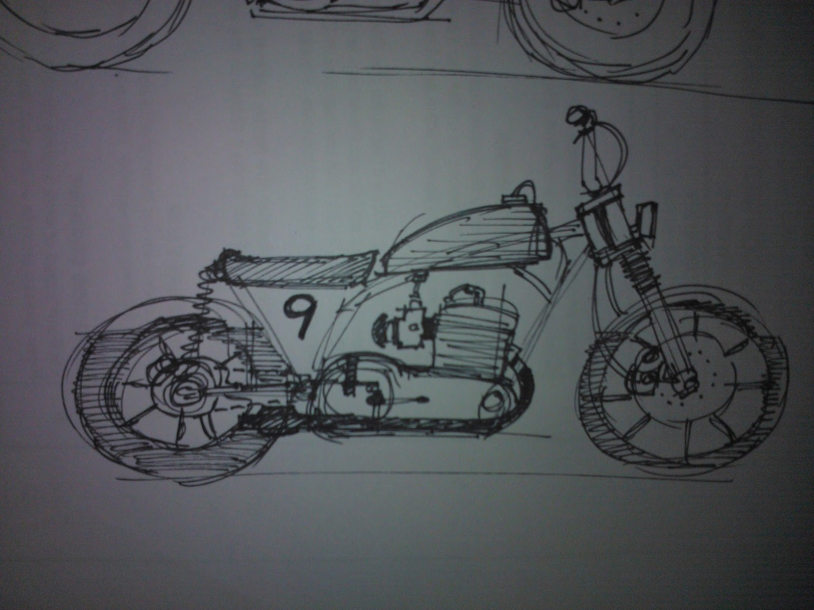 MOTORCYCLESKETCH: Bobber Bob Motorcycle