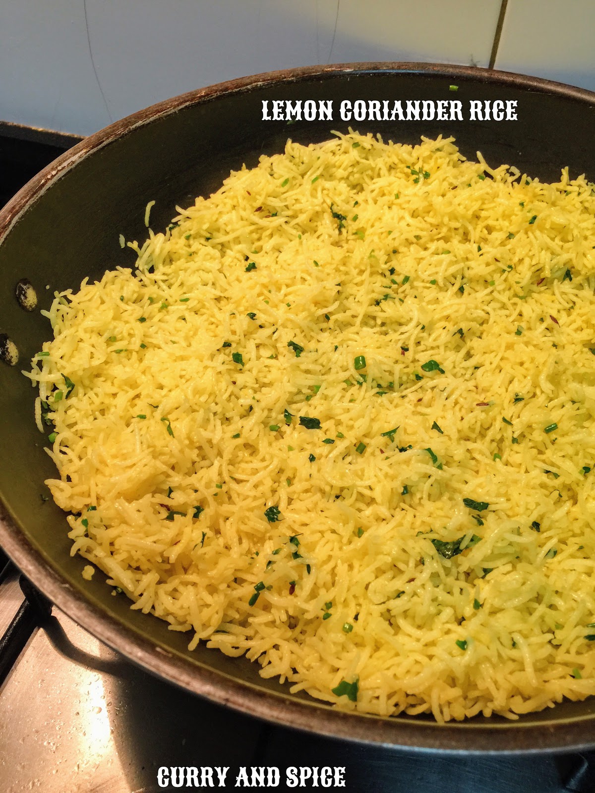 CURRY AND SPICE: LEMON CORIANDER RICE N MIXED HERBED GRILLED FISH