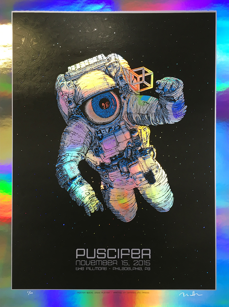 INSIDE THE ROCK POSTER FRAME BLOG: Dave Hunter Puscifer Philadelphia ...