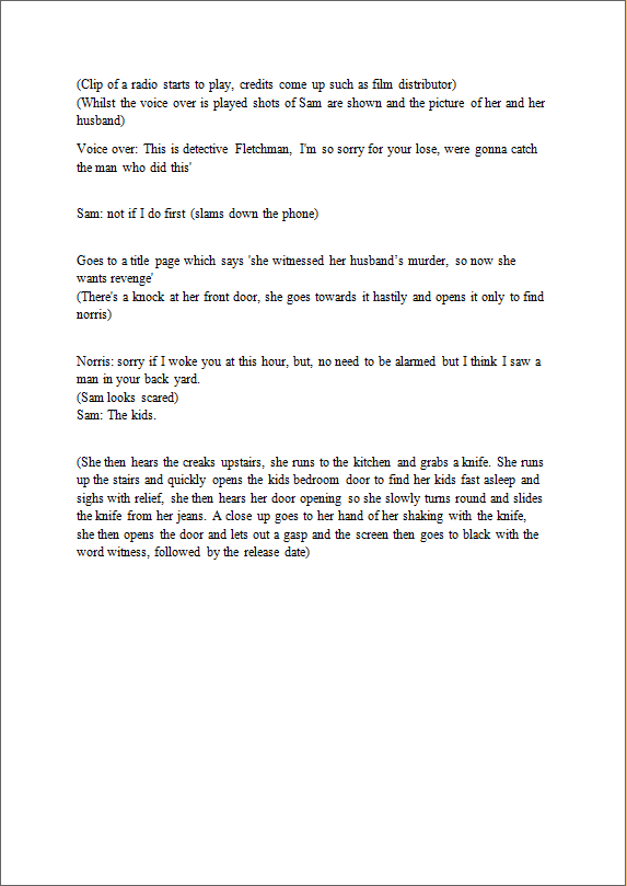 A2 Teaser Trailer: Teaser Trailer Script