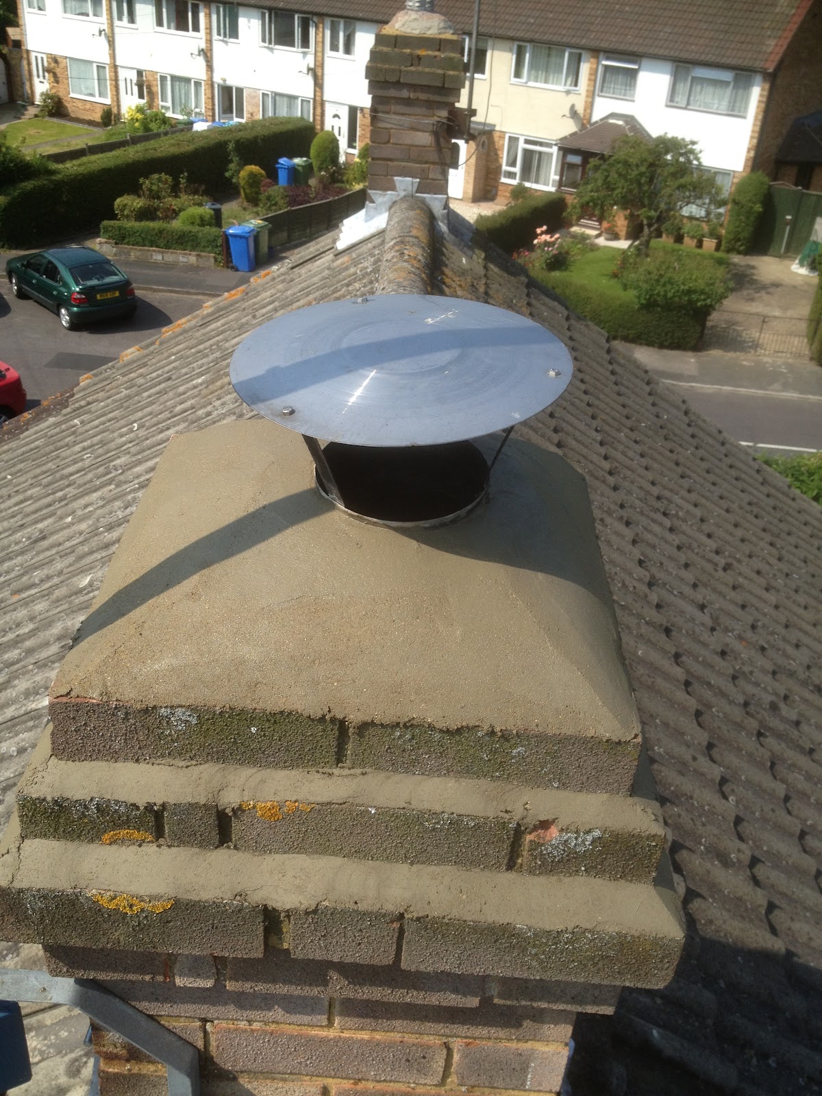 The Roofer Camberley Surrey: Replacement Chimney Flaunching Farnborough