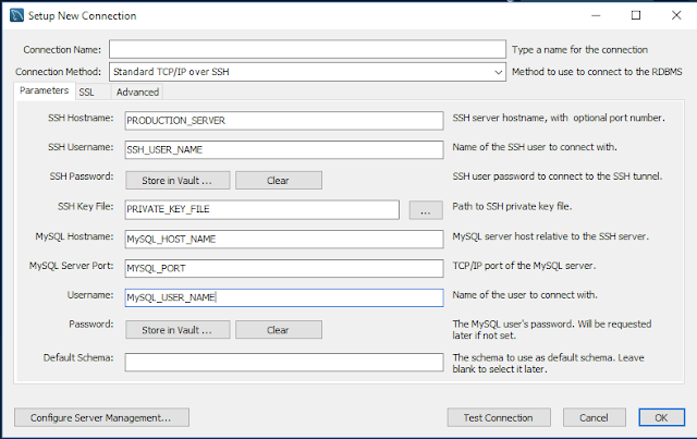 Connect remote MySql using ssh tunneling