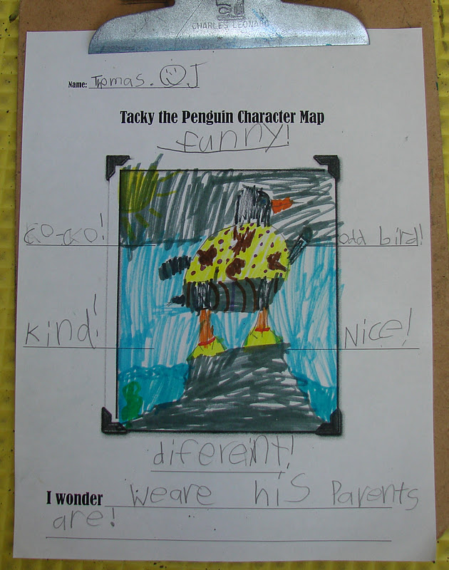 First Grade Lyons' Den: Good Ol' Tacky the Penguin