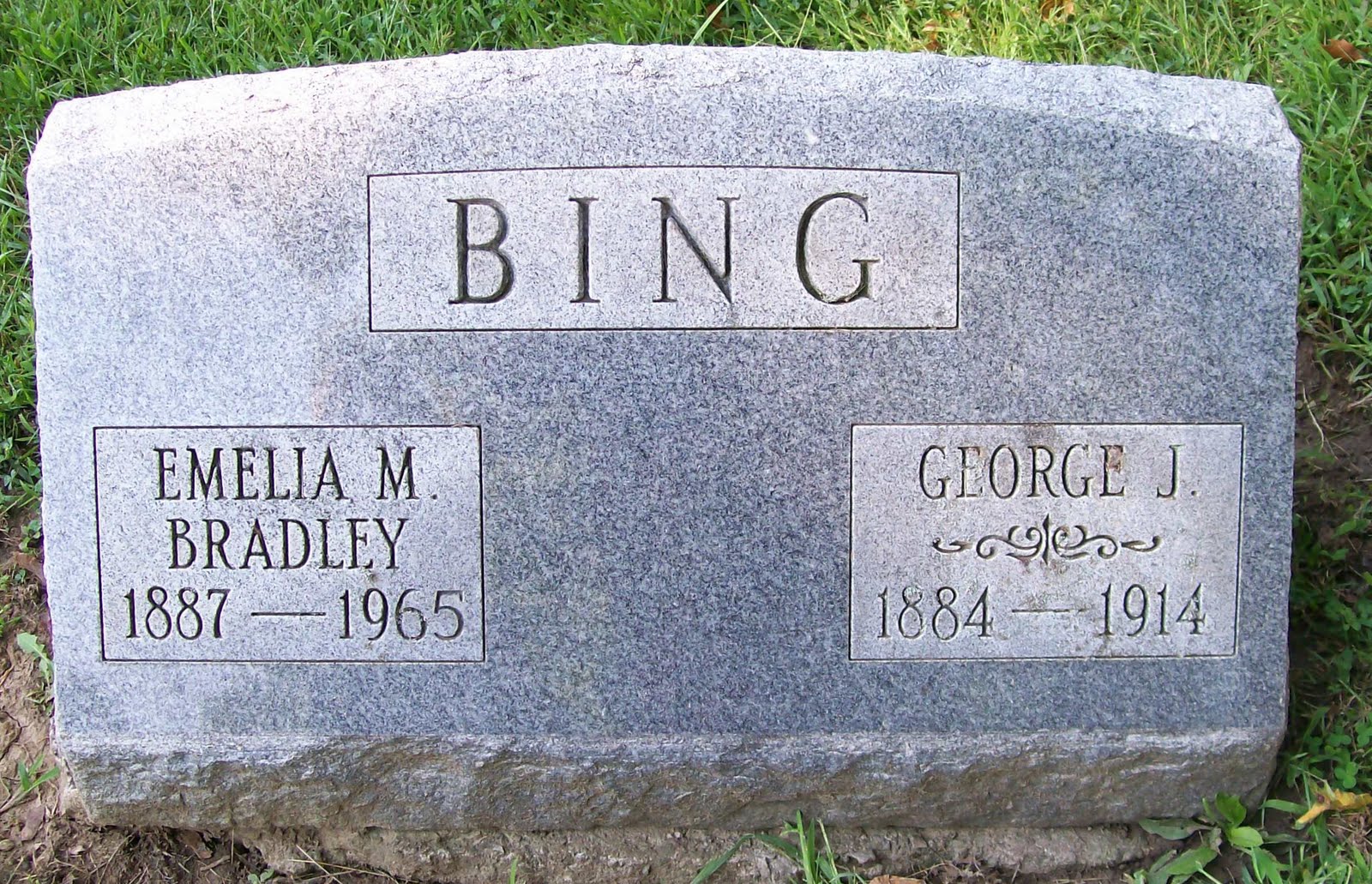 Graveyard Rabbit of Sandusky Bay: Tombstone of George J. Bing and ...