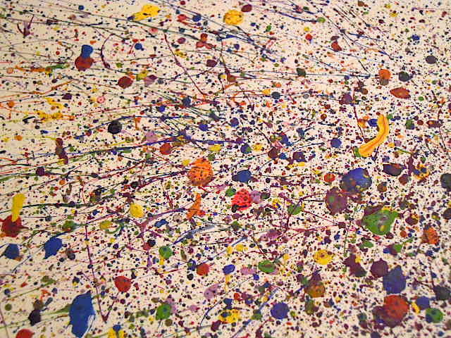 An Elephant a Day: Elephant No. 36: Spatter Painting