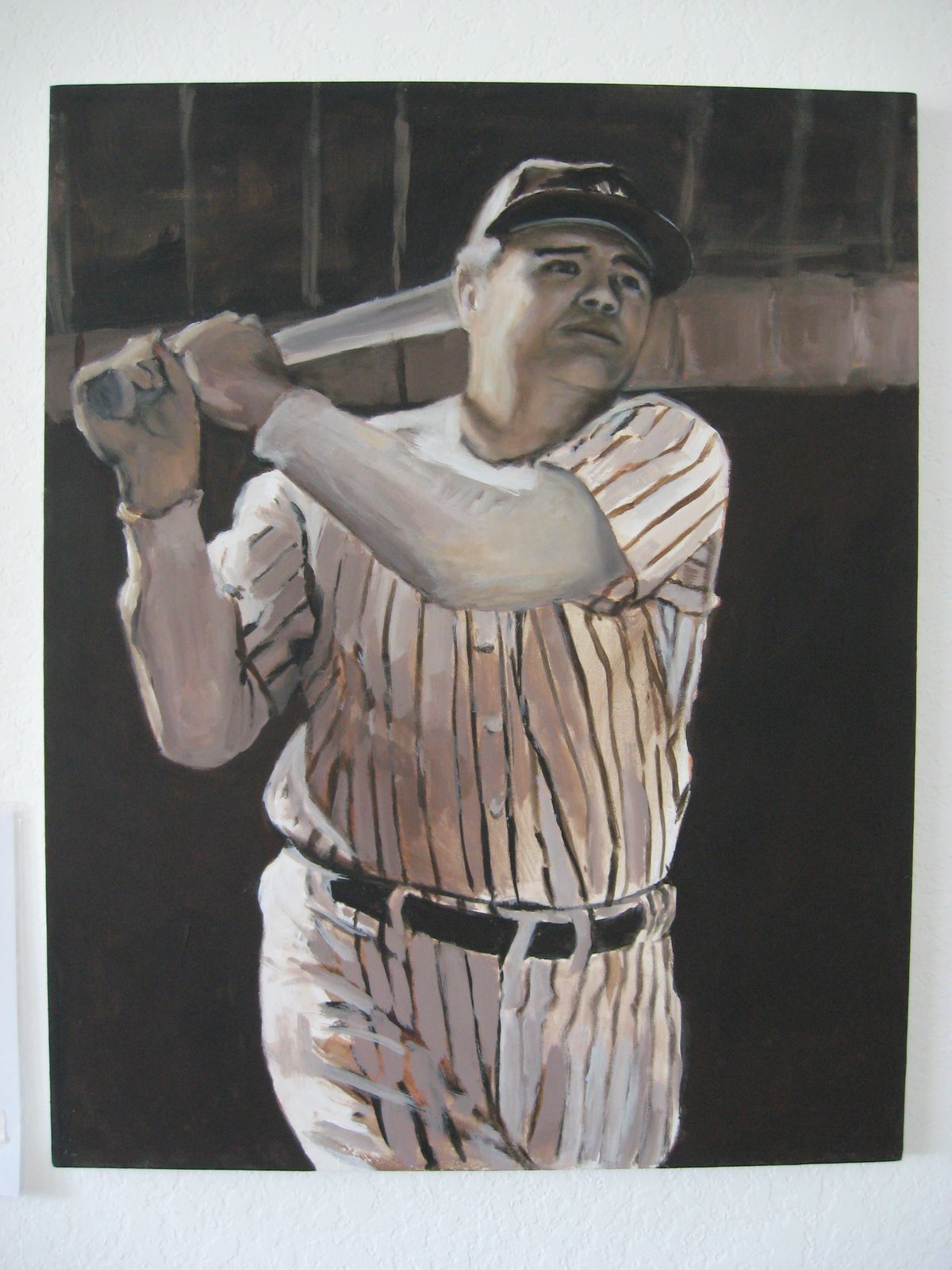 Renee Plevy Art Studio: Babe Ruth - NY Yankee Classic Baseball Player