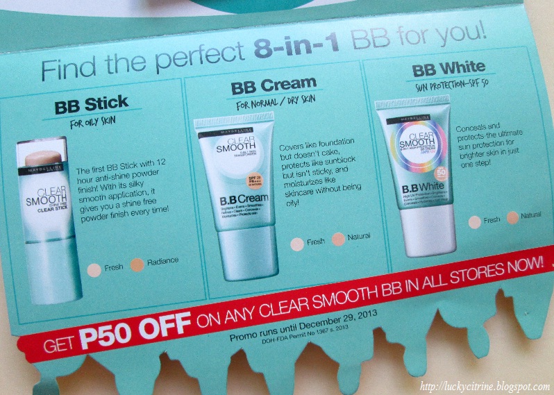 Lucky Citrine: Mail Time: Free BB Cream Sample from Maybelline Philippines