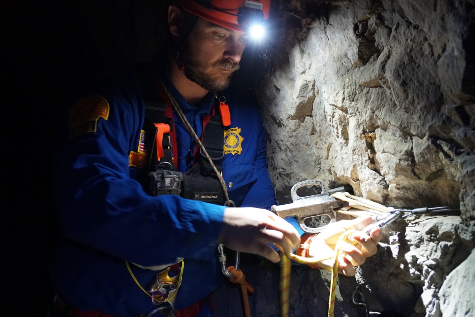 San Bernardino Cave and Technical Rescue Team: Mine Training