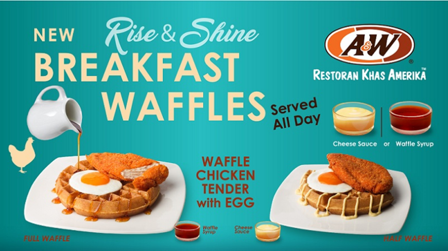 A&W LUNCURKAN MENU BREAKFAST WAFFLES, MENU LEZAT KAYA PROTEIN - Cicidesri