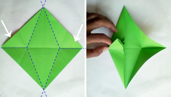 dottodot: Tutorial Origami,Lipatan Dasar 'Ikan'