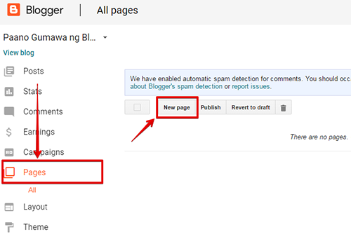 Paano Gumawa ng Blog: Paano Gumawa ng Page sa Blogger?