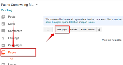 Paano Gumawa ng Blog: Paano Gumawa ng Page sa Blogger?