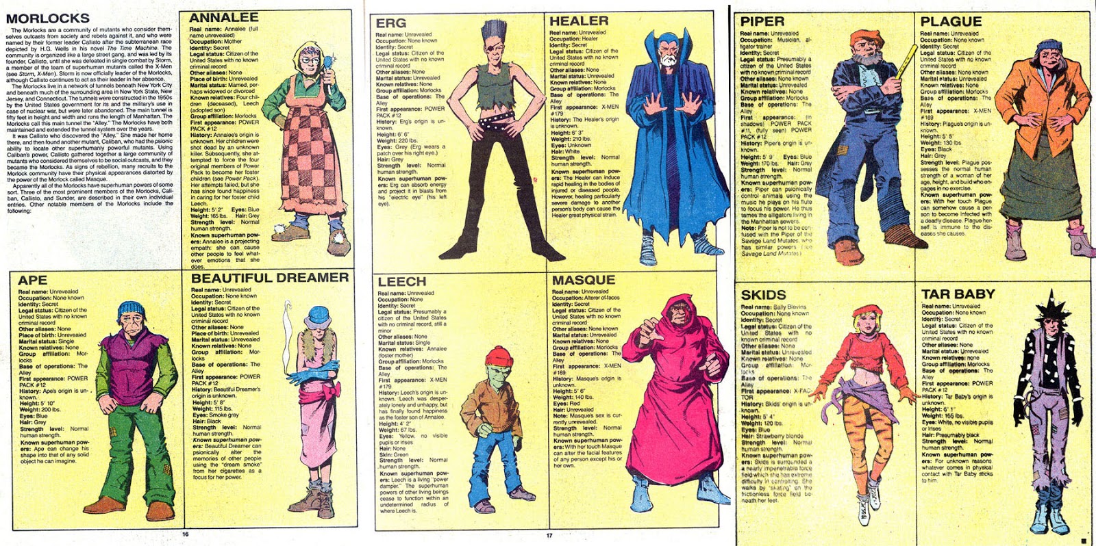 - LEYENDAS UNIVERSO MARVEL -: MORLOCKS