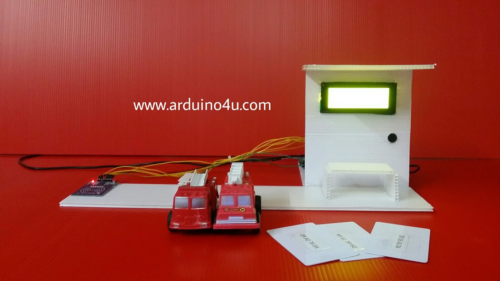 Projek Elektronik Arduino4u.com: 66.Bus Alert System (wired)