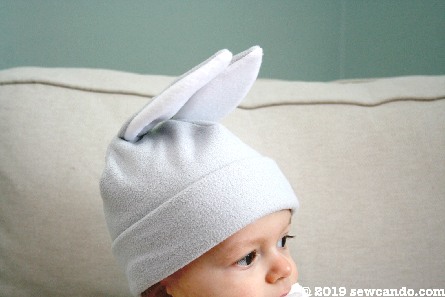 Sew Can Do: Free Pattern: Sweet Little Bunny Hat Tutorial