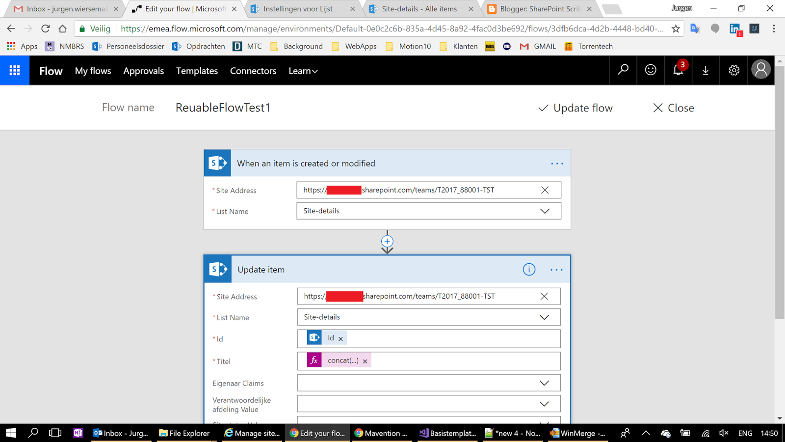 Sharepoint Scribblings Provision A Microsoft Flow To A New Site