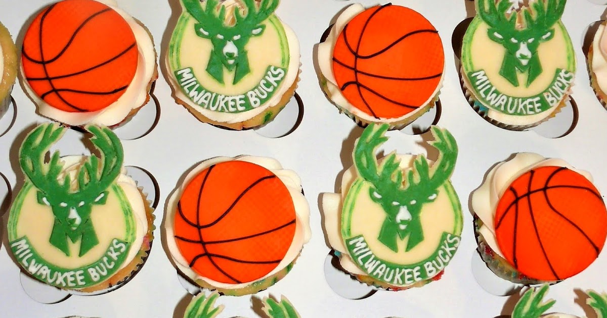 Katy's Kitchen: Milwaukee Bucks Basketball Cupcakes