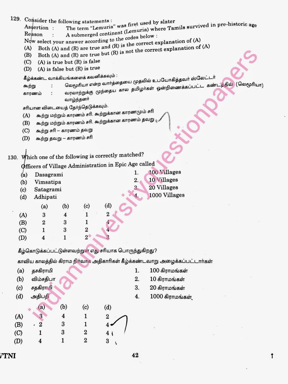TNPSC Group II 2012 Old Question Paper with Answers - University ...