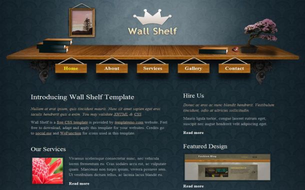 Free CSS Green Wood Background Web2.0 Template