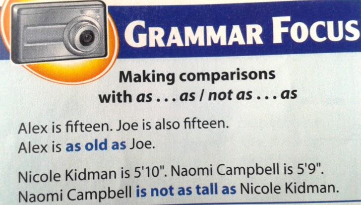 ENGLISH WORLD 2 U.C.E.: comparisons as.......as exercises