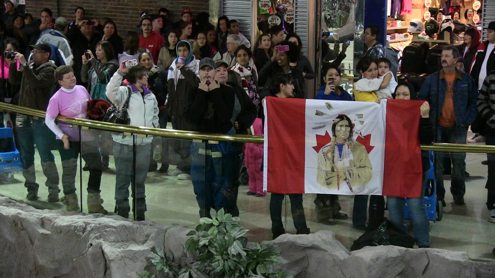 White Wolf : Native American Flash Mob Round Dance Takes Over Mall of ...