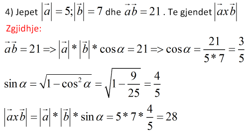 Vektoret (Ushtrime te zgjidhura) ~ Meso Matematike