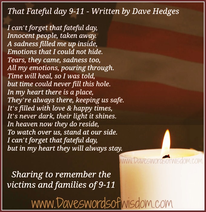 Daveswordsofwisdom.com: That Fateful Day 9 - 11