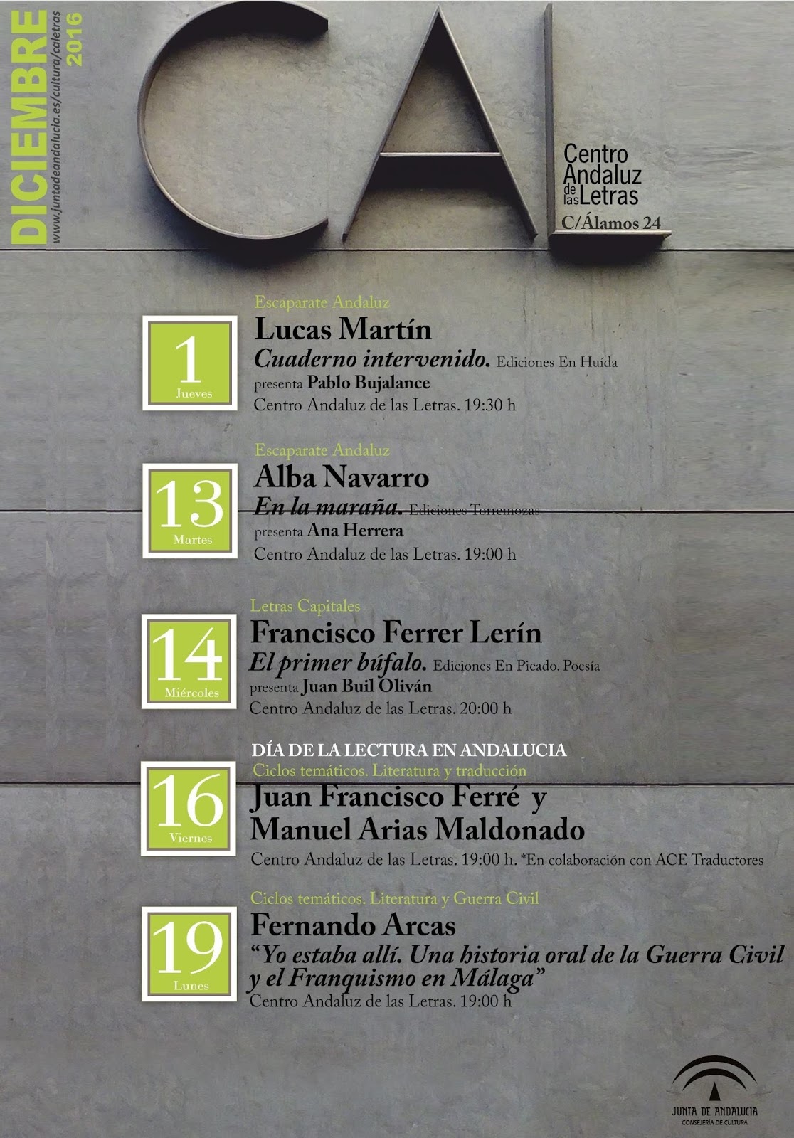 Francisco Ferrer Lerín: Letras Capitales