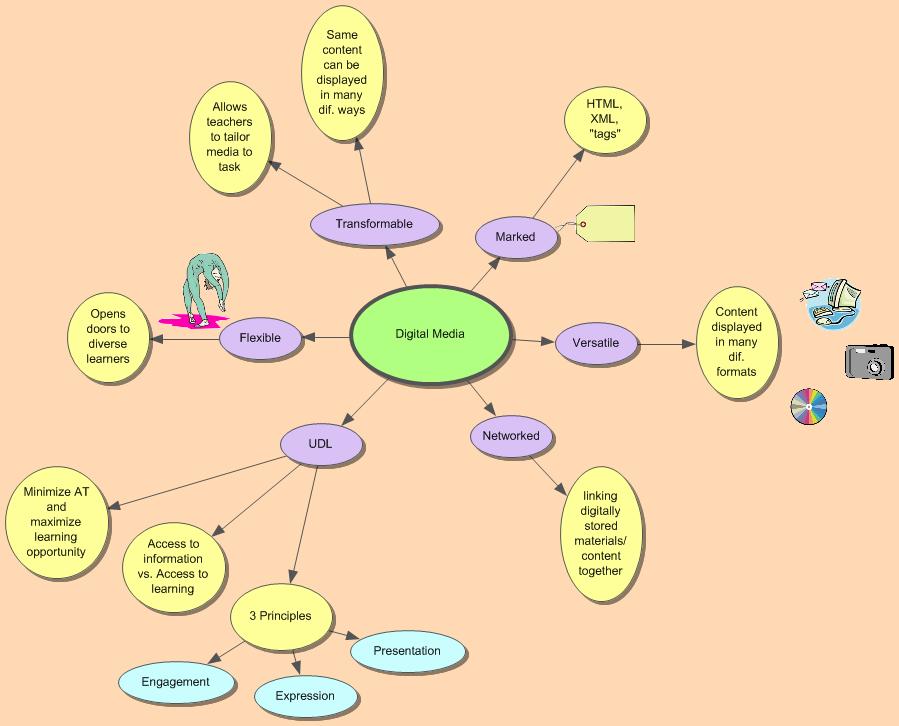 Technology in The Classroom Responses: UDL concept map