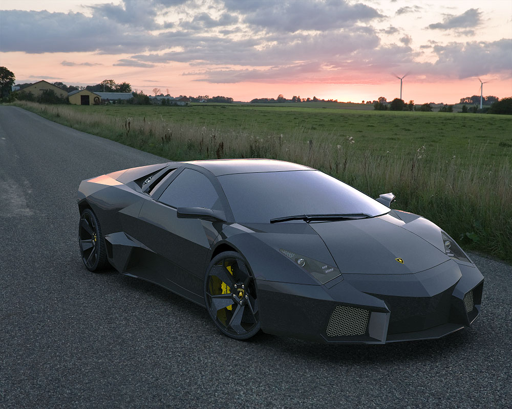 VIMAL LAL: LAMBORGHINI (modeling,Texturing,Lightning,Rendering in 3DS Max)