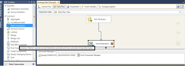 Sql Bi And Data Analytics Solutions Ssis Error Column Name Cannot Convert Between Unicode 5978