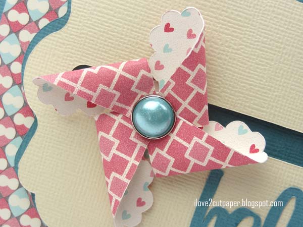 i love 2 cut paper: Penny Spinner Card