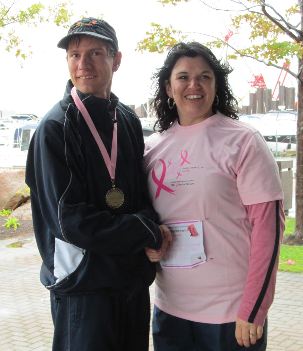 Runman: First across the Line at The Run For The Cure