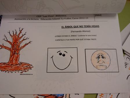 LA BIBLIOTECA DEL COLE: Proyecto de lectura" El árbol que no tenía hojas"