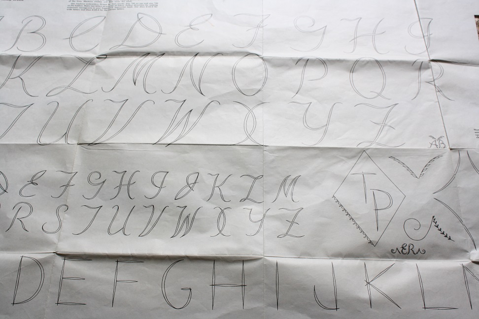 Meet Me in Philadelphia: Embroidered Monogram Artwork