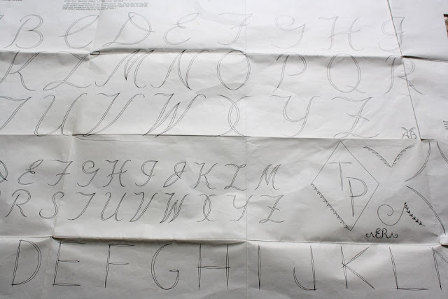 Meet Me in Philadelphia: Embroidered Monogram Artwork