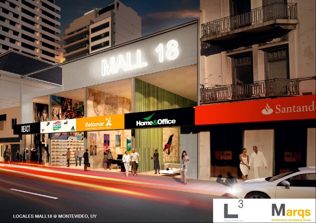 Arquitectos en Uruguay | ST Group: MALL 18 - aire renovador para el ...