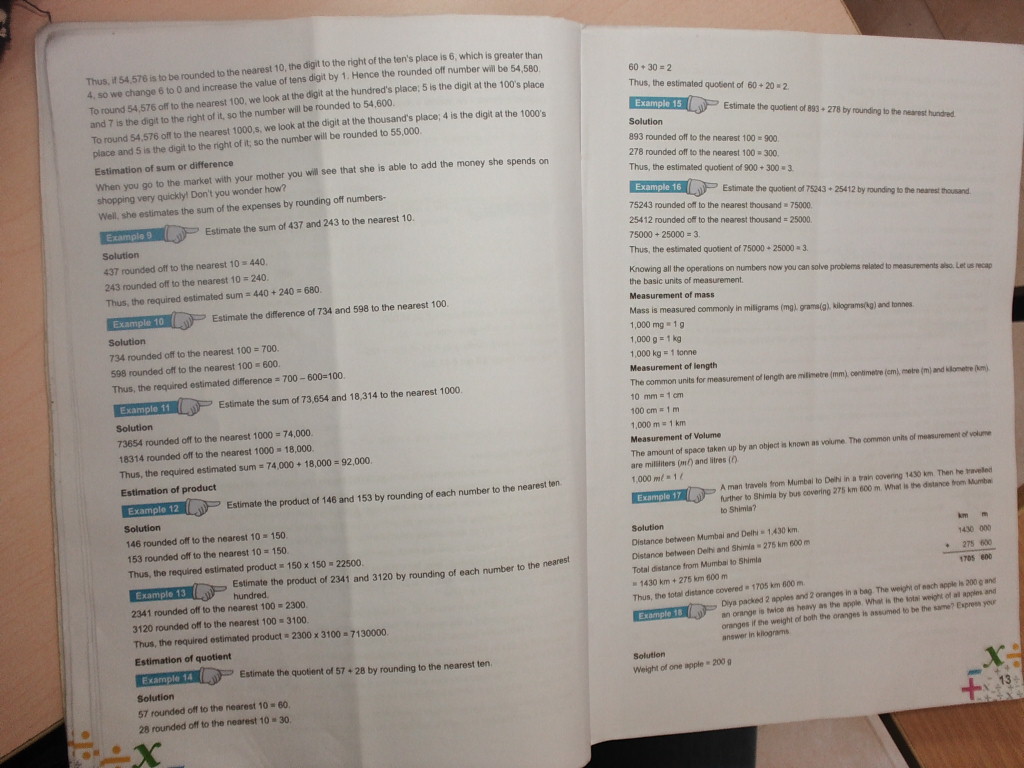 PIS VADODARA STD 6: grade 6 Ch 1 Math textbook