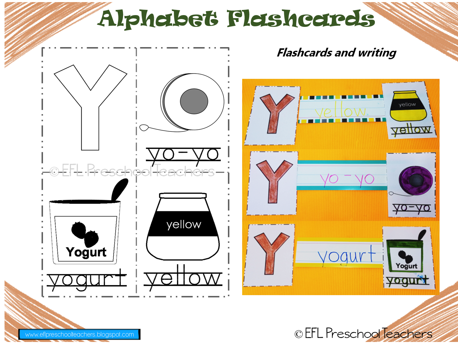 ESL/EFL Preschool Teachers: Alphabet Printable Flashcards and Posters ...