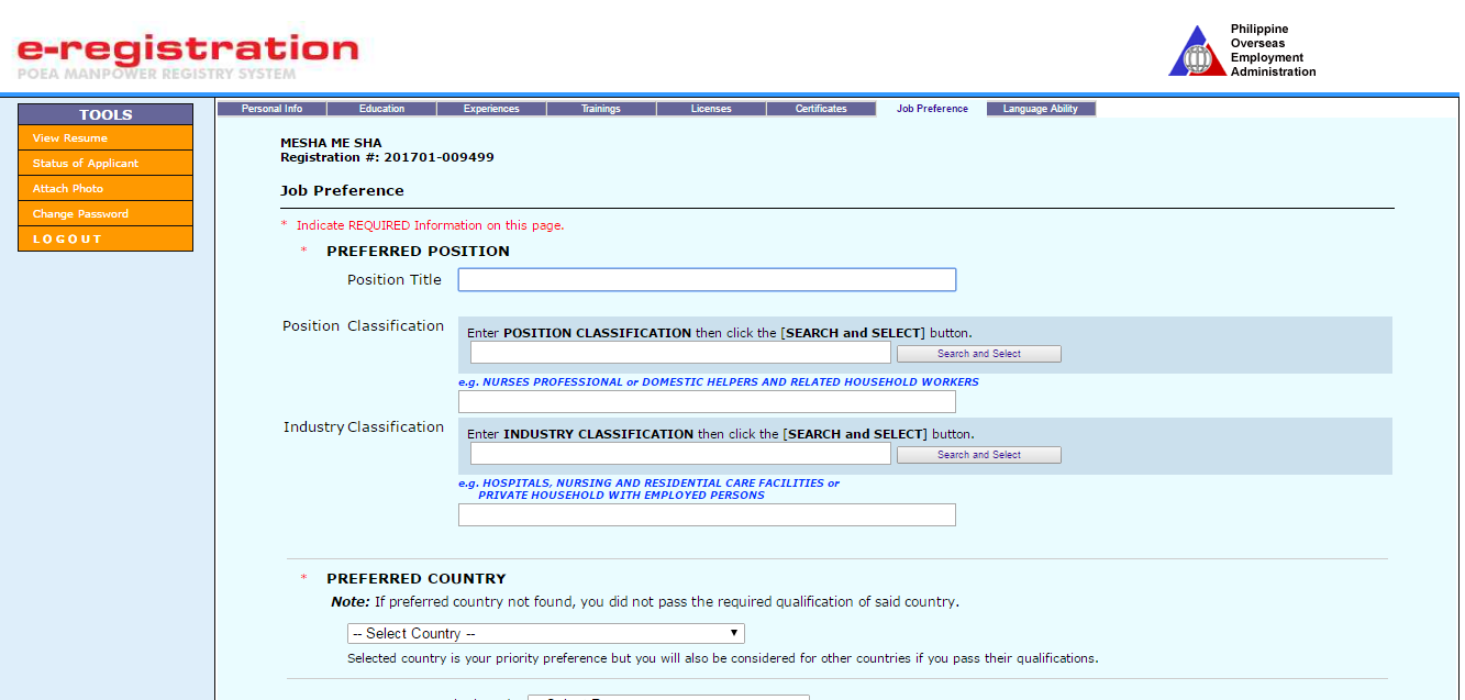 2017 Updates: How to apply POEA's online registation. - PH Trending