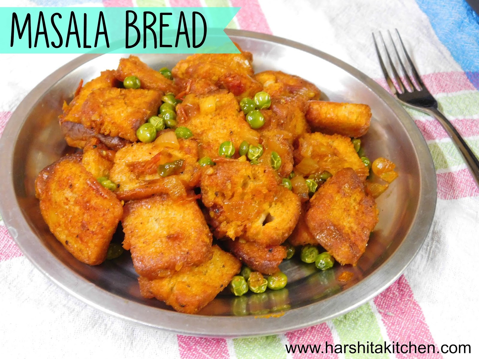 Masala/ Spicy Bread – Leftover Bread Recipe - Harshita's Kitchen