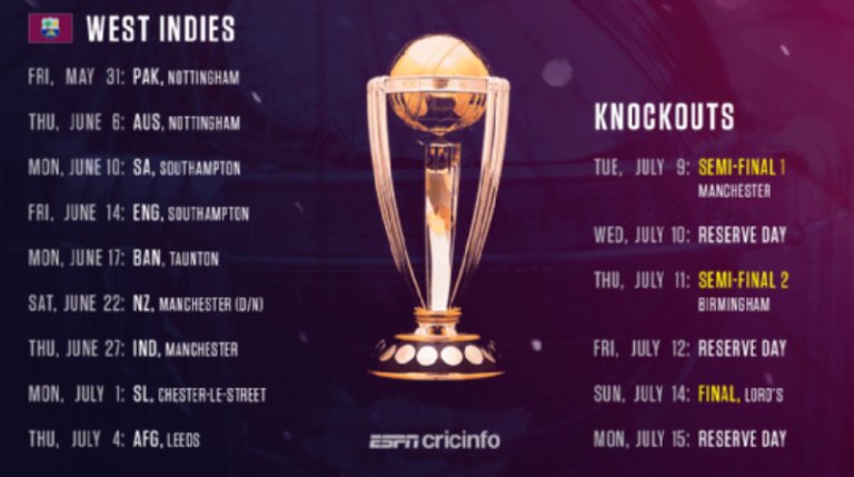 ICC Cricket World Cup 2019 Schedule Time Table, Fixtures - Cricdewaane ...