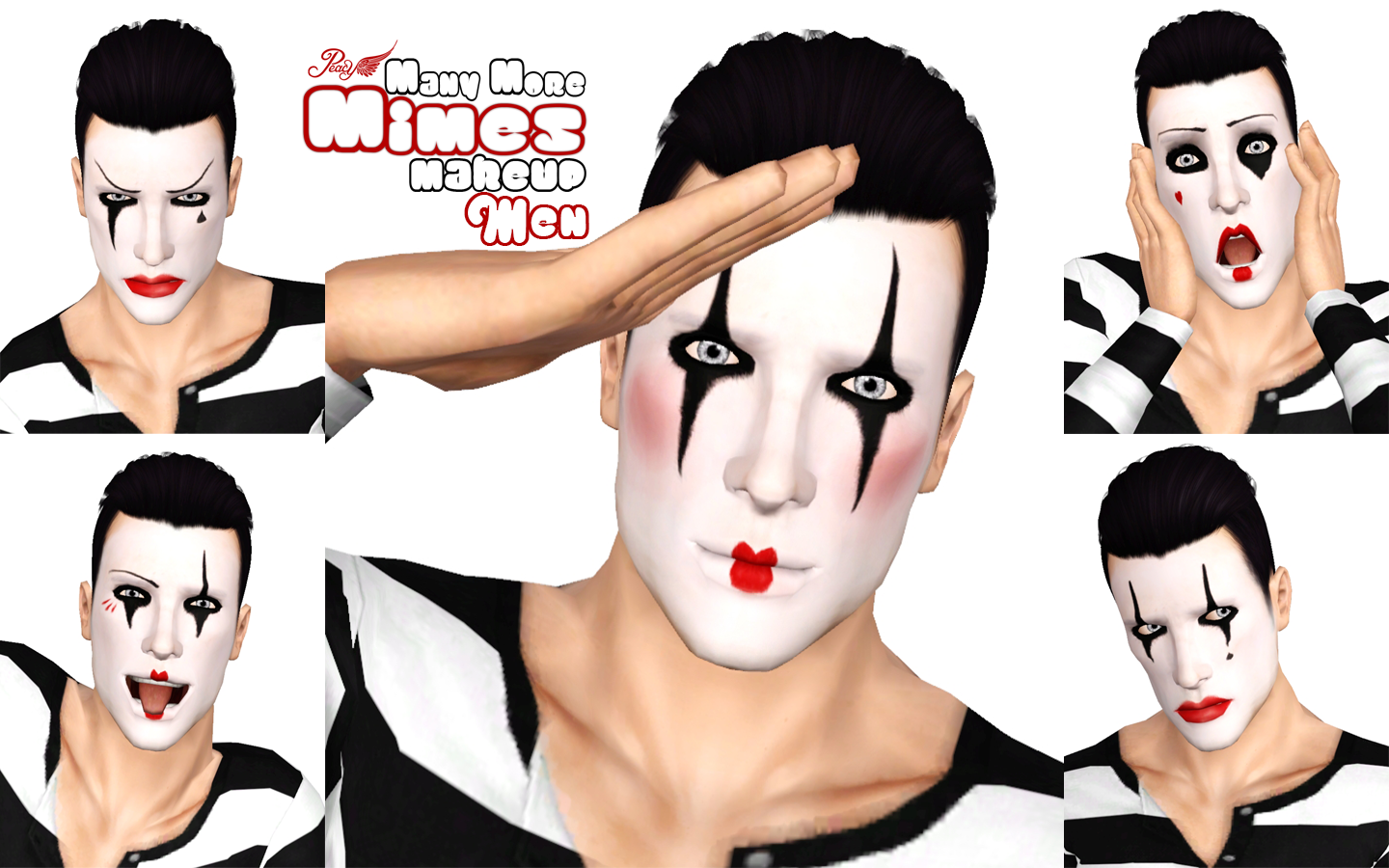 Simsational Designs: Many More Mimes Makeup