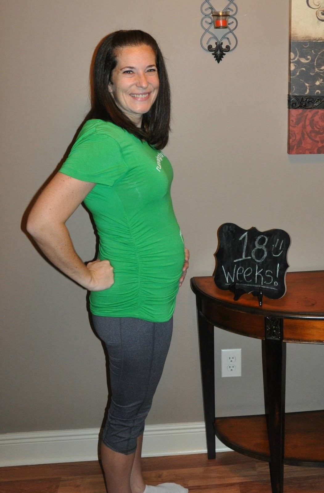 I'm definitely starting to show, now. I feel like I say that every week ...